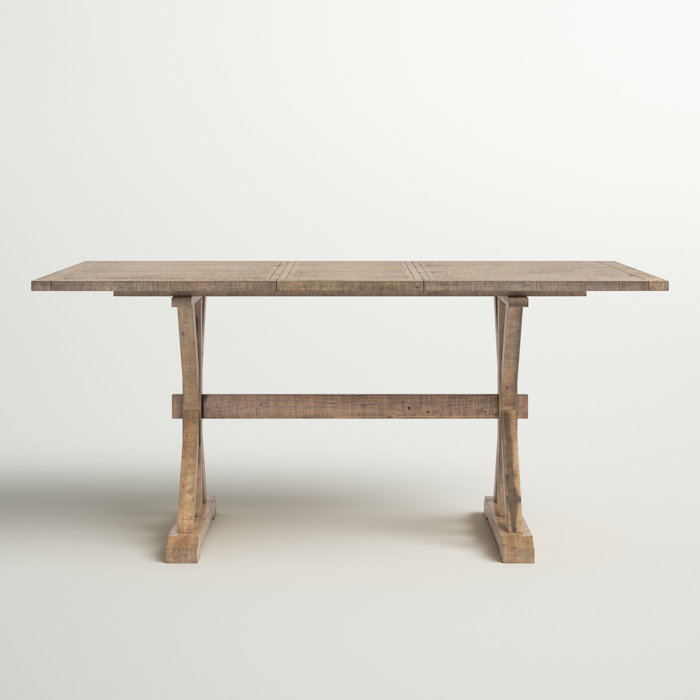 Sand & Stable Averie Counter Height Extendable Pine Solid Wood Dining Table & Reviews | Wayfair